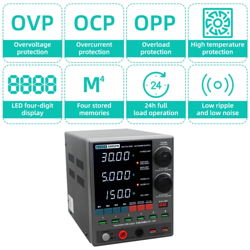 SUGON 3005PM Adjustable DC Power Supply 30V 5A - Neo Soldering