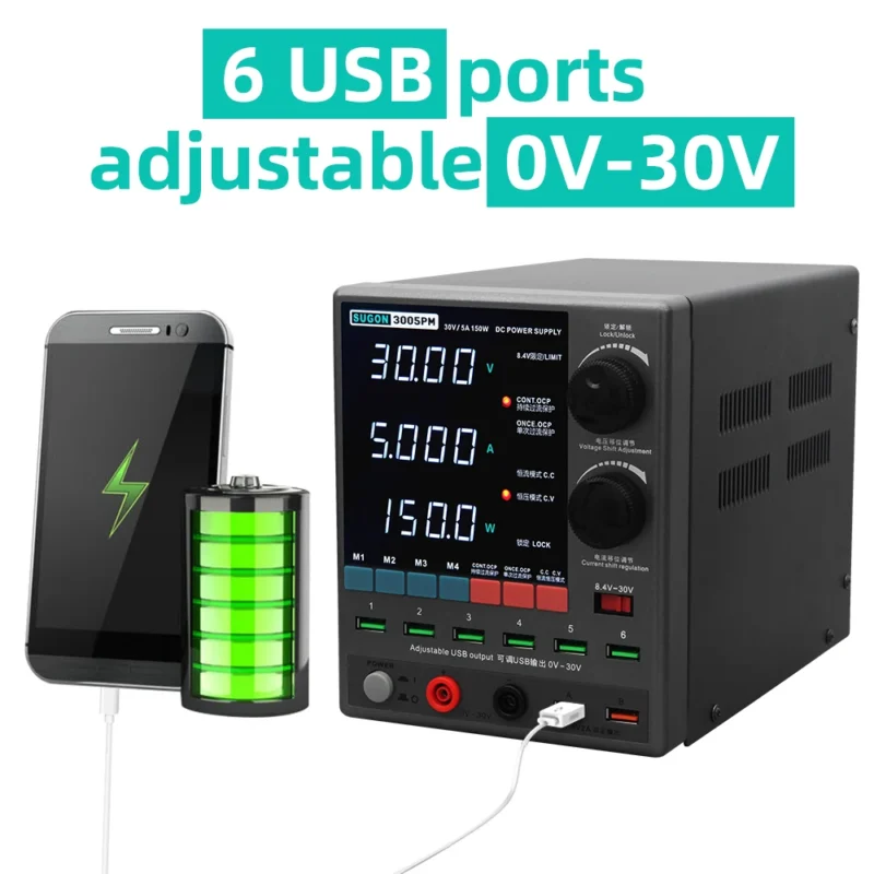 SUGON 3005PM Adjustable DC Power Supply 30V 5A - Neo Soldering